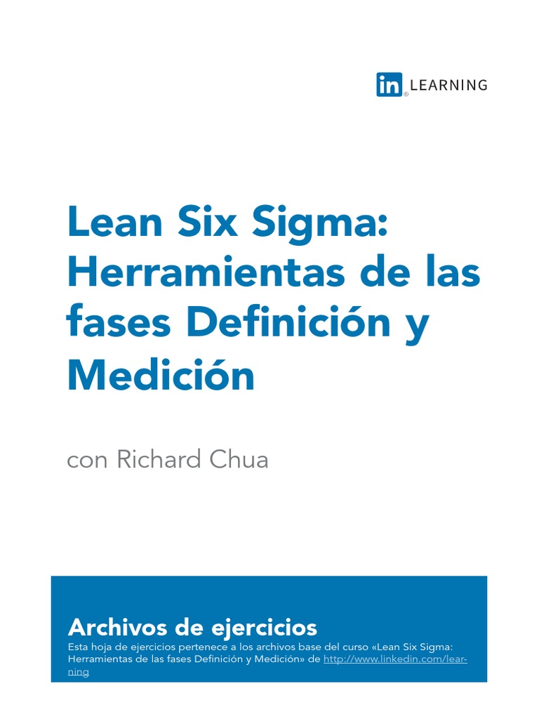 Herramientas Lean Six Sigma: Definición y Medición | PDF | Crecimiento ...