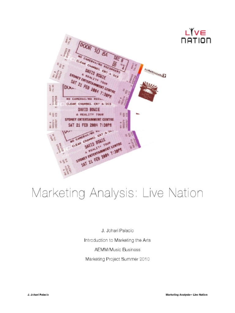 Live Nation Marketing Proposal | PDF