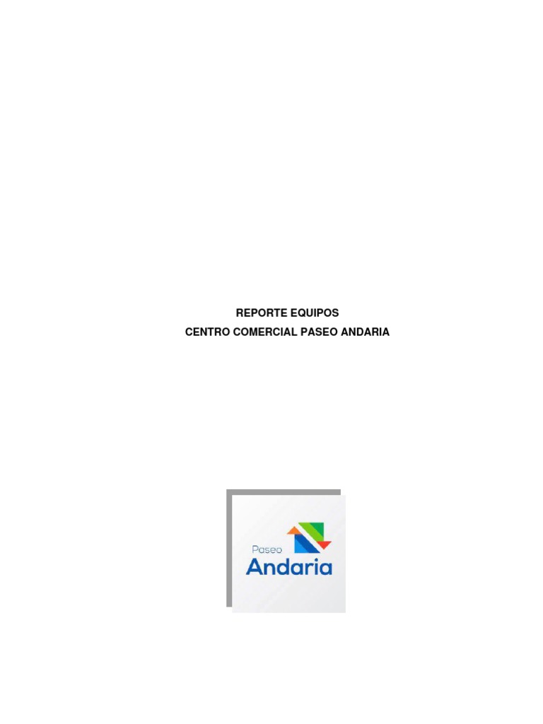 Equipos del Centro Comercial Paseo Andaria | PDF | Bomba | Bienes ...