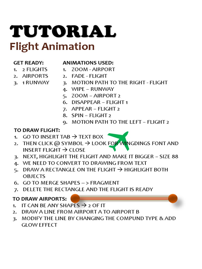 Flight Animation Guide with 10 Effects | PDF | Software | Computing