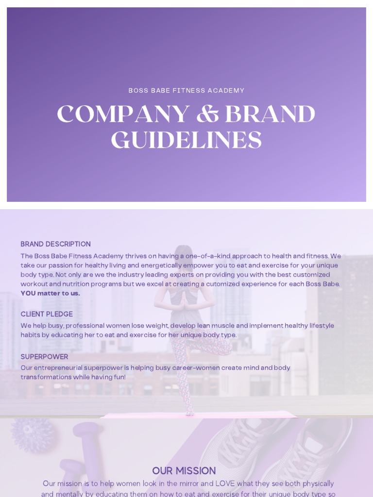 BBFA Company & Brand Guidelines | PDF | Logos | Physical Fitness