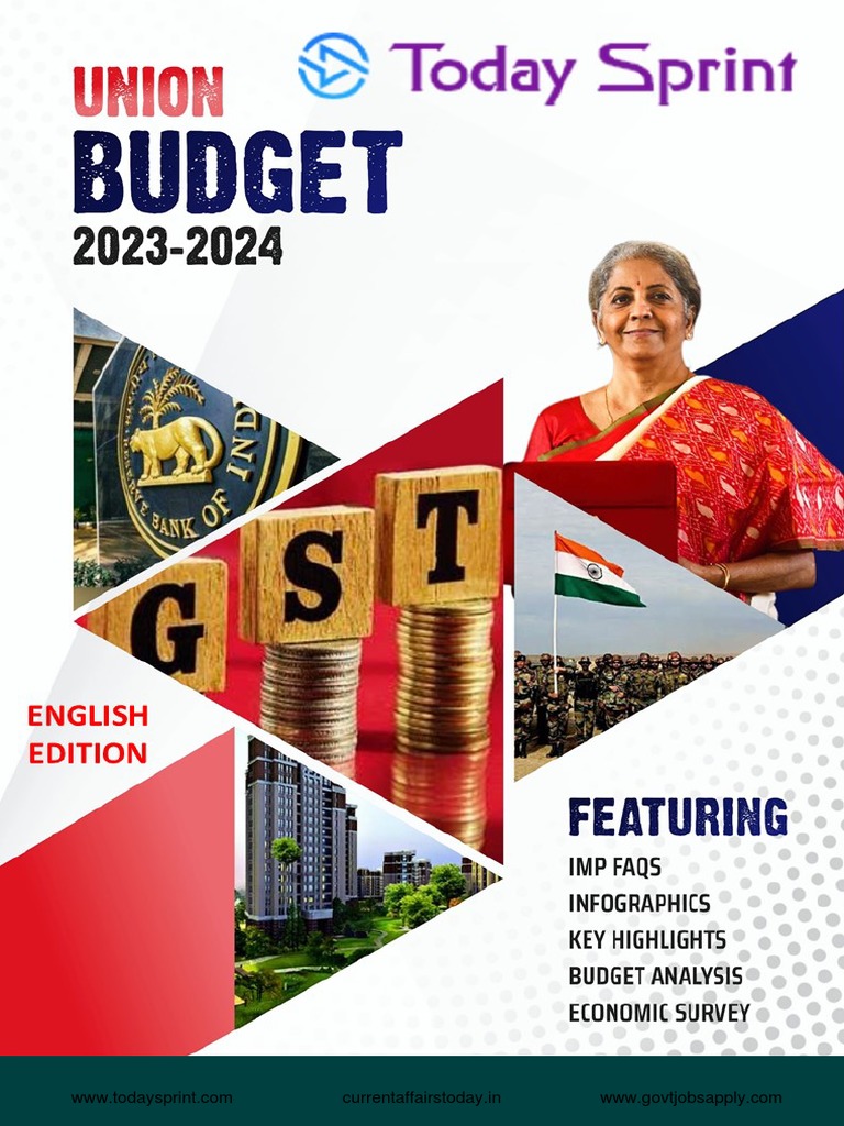 Union Budget 2023-24 Handout English PDF | Download Free PDF ...