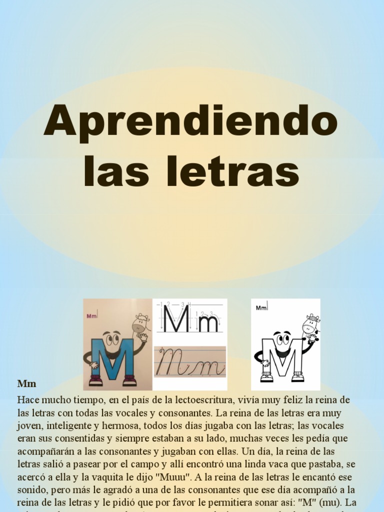 Aprendiendo Letras | PDF