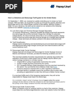 US Import Demurrage Tariffs 2025 | PDF | Shipping