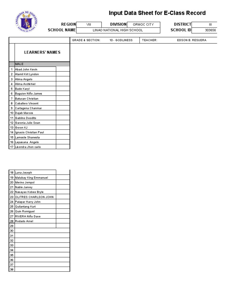 Excel Activities | PDF | Philippines