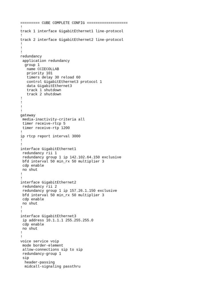 Cube | PDF | Session Initiation Protocol | Voice Over Ip