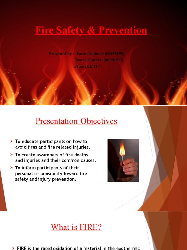 Fire Safety & Prevention | PDF | Fires | Industrial Processes