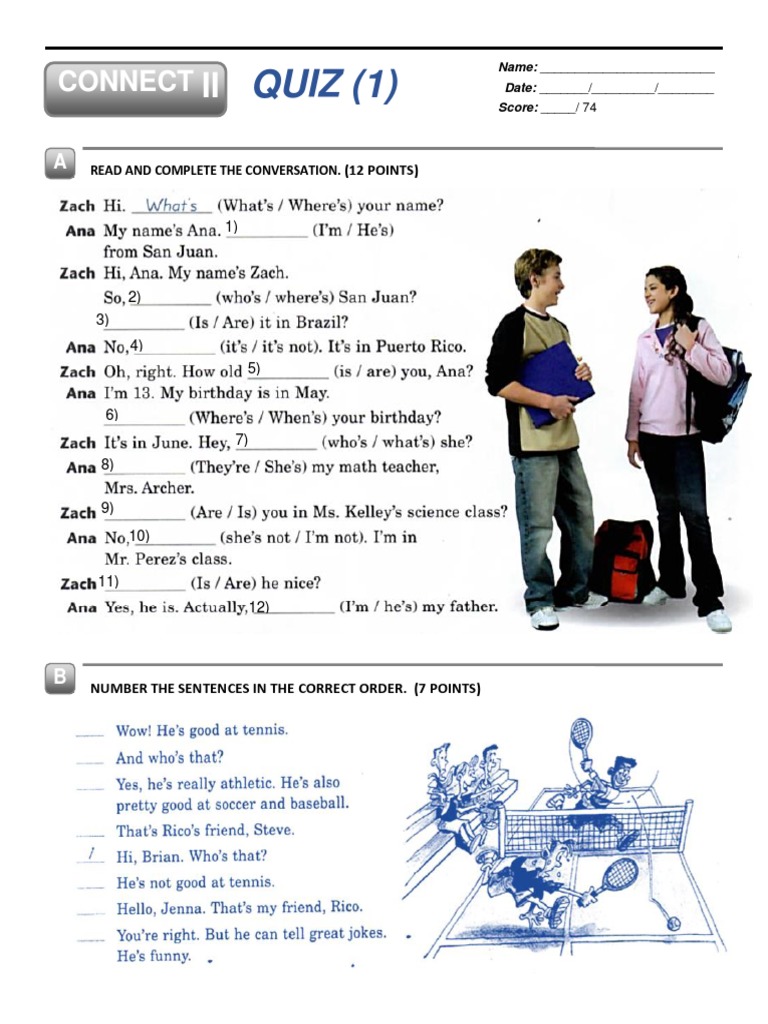 CONNECT 2 Unit. 1 | PDF