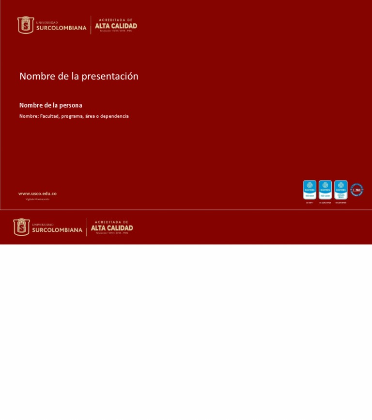 Plantilla USCO | PDF