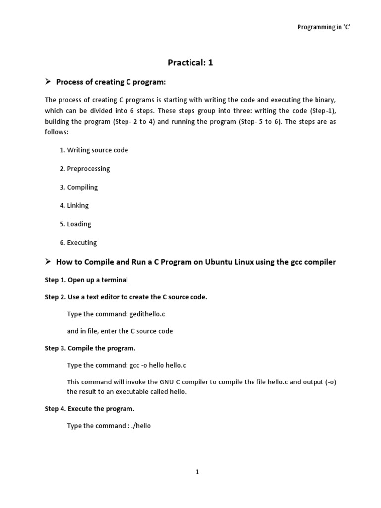 Manual-Programming in C | PDF | Computer Program | Programming Manual-Programming in C | PDF | Computer Program | Programming