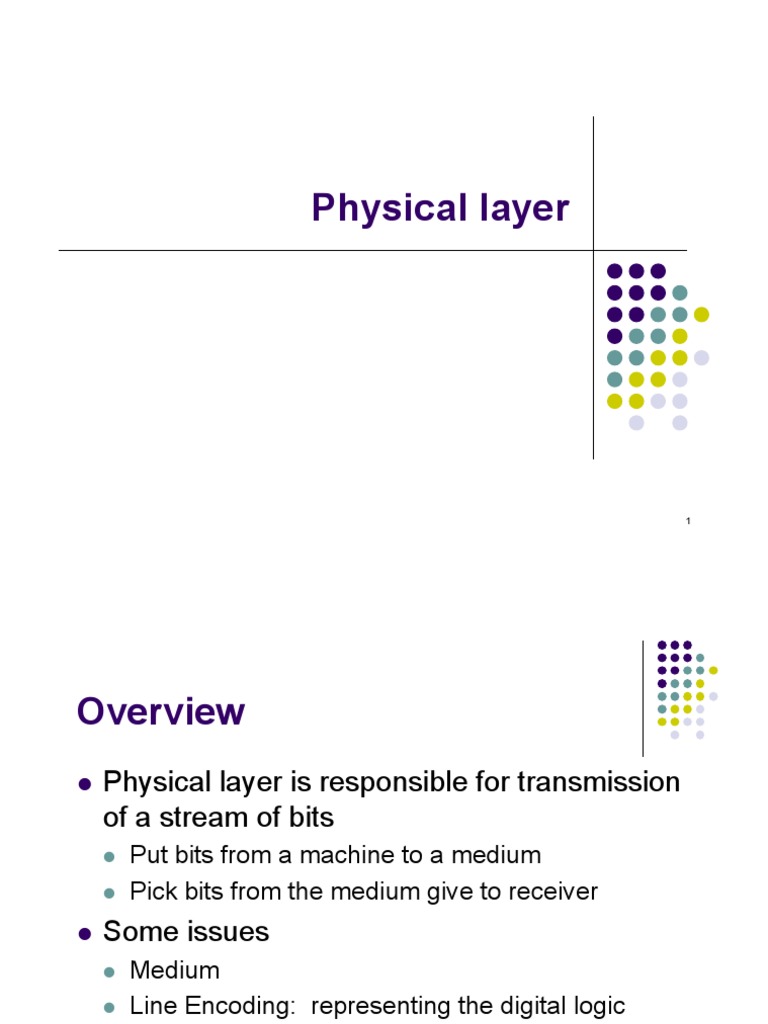 Lecture 3 - Physical Layer | PDF | Modulation | Transmission Medium