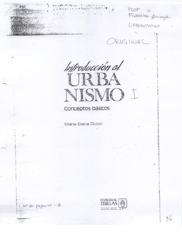 DUCCI, M.E. - Introducción Al Urbanismo 1 - Conceptos Básicos 1 | PDF