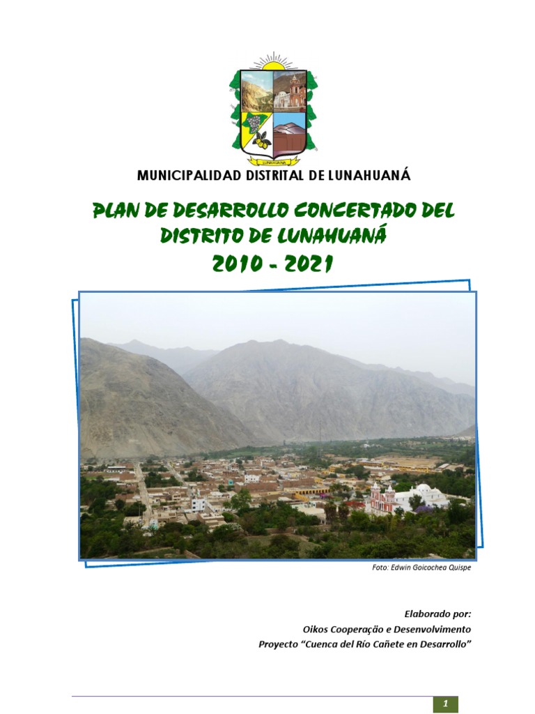 Plan de Desarrollo Lunahuaná 2010-2021 | PDF | Salud y bienestar | Medicina