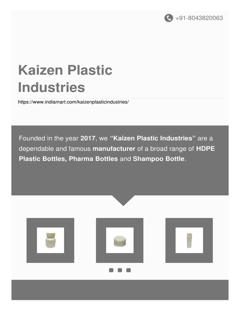 Kaizen Plastic Industries | PDF | Polymers | Materials