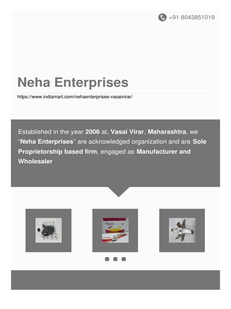 Neha Enterprises | PDF | Machines | Tools
