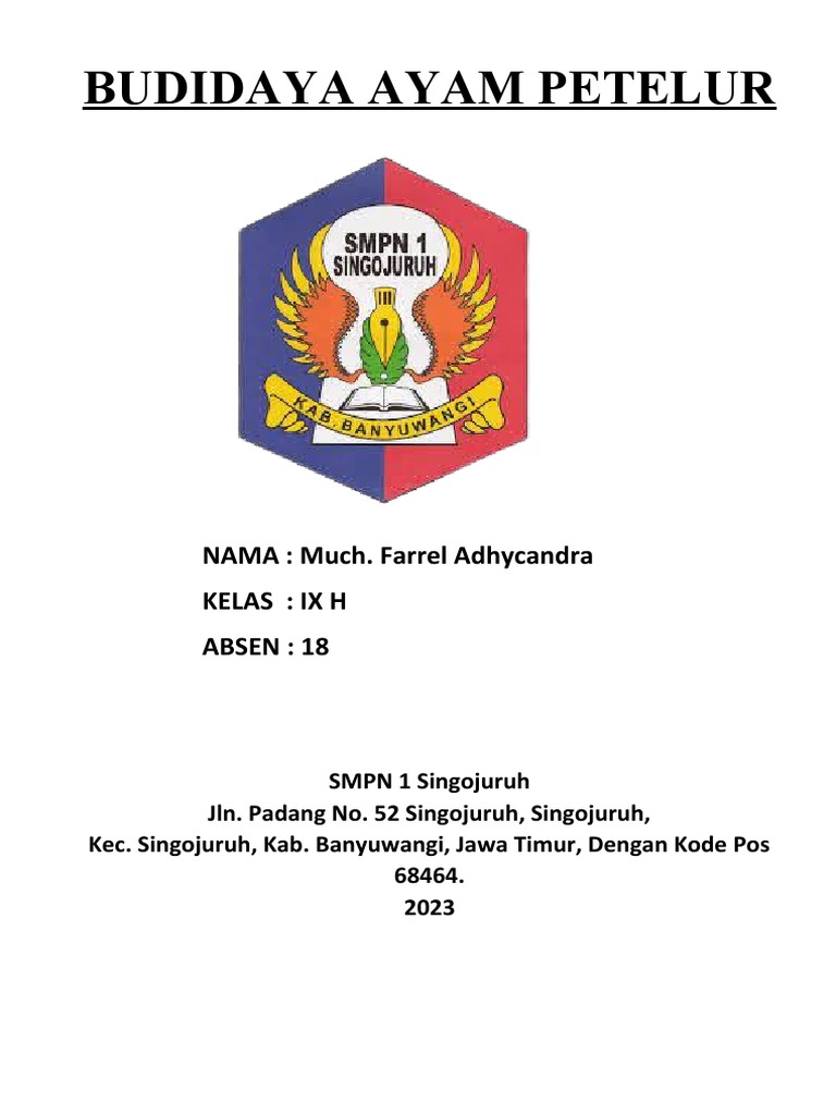 Budidaya Ayam Petelur | PDF