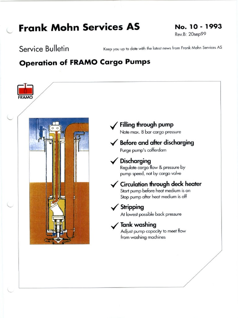 10 Operation of Framo Cargo Pumps | PDF