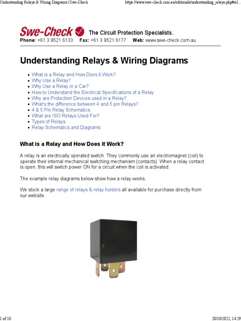 Relays Explained - KALOO | PDF | Relay | Switch