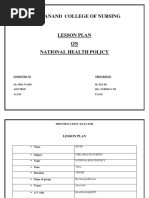 Diarrhea Home Management Lesson Plan | PDF | Diarrhea | Dehydration