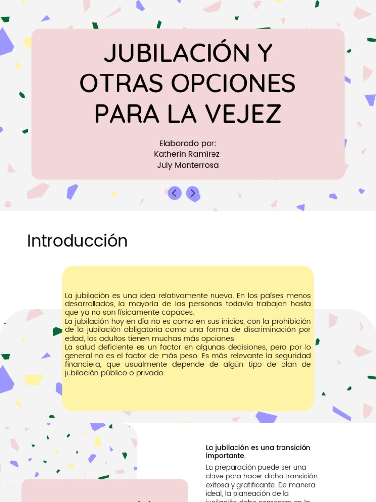 Jubilación y Otras Opciones para La Vejez | PDF | Jubilación | Vejez