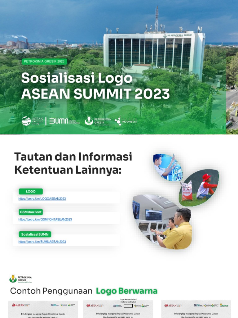 Sosialisasi Logo Asean 2023 - Petrokimia Gresik - 230223 - 142831 | PDF