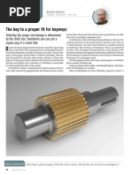 Metric Key & Keyway Dimensions Per ISO/R773 - Js9 Width Tolerance | PDF ...