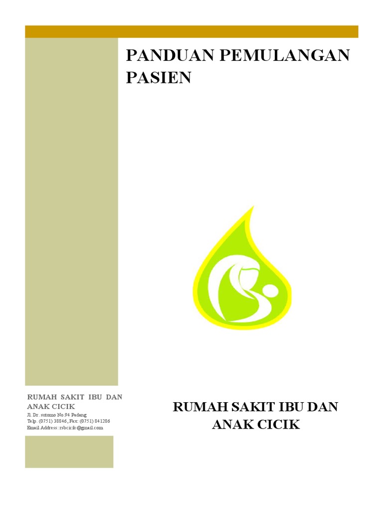 TERVERIFIKASI AMEL PANDUAN PEMULANGAN PASIEN Rsiac | PDF