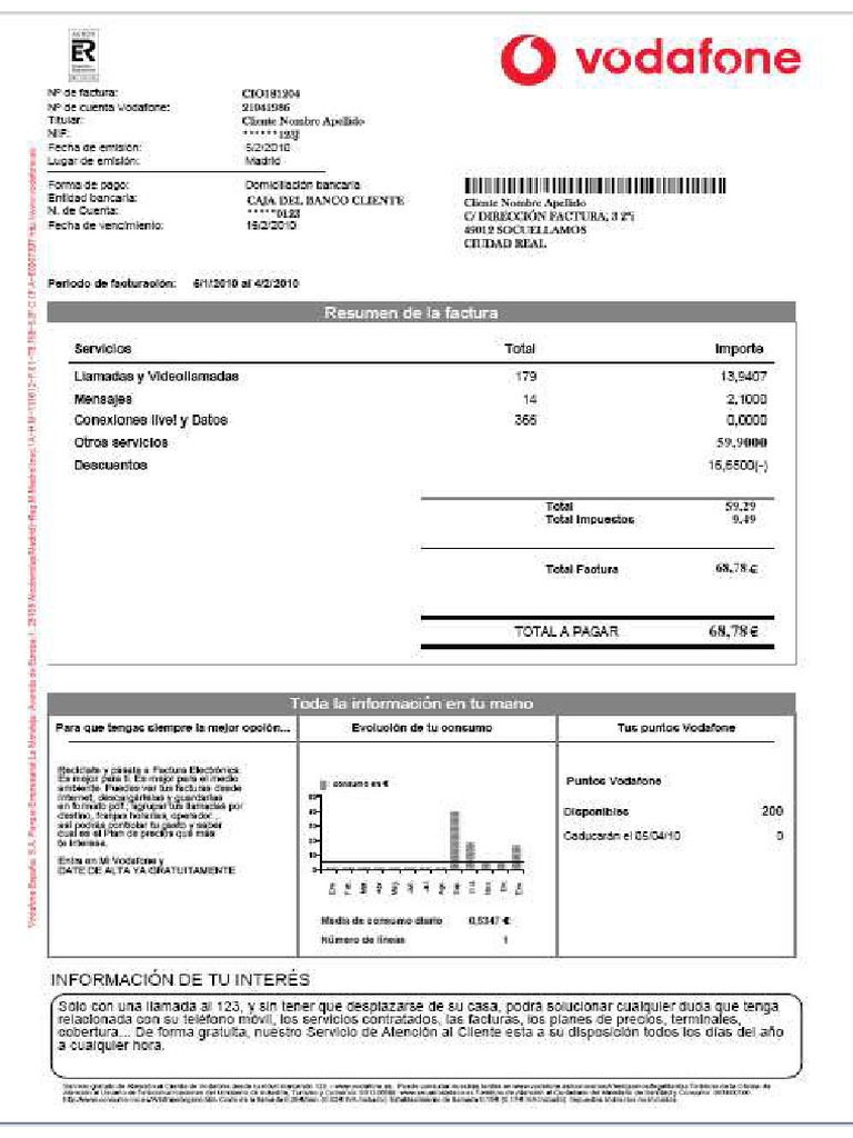 Factura Vodafone | PDF