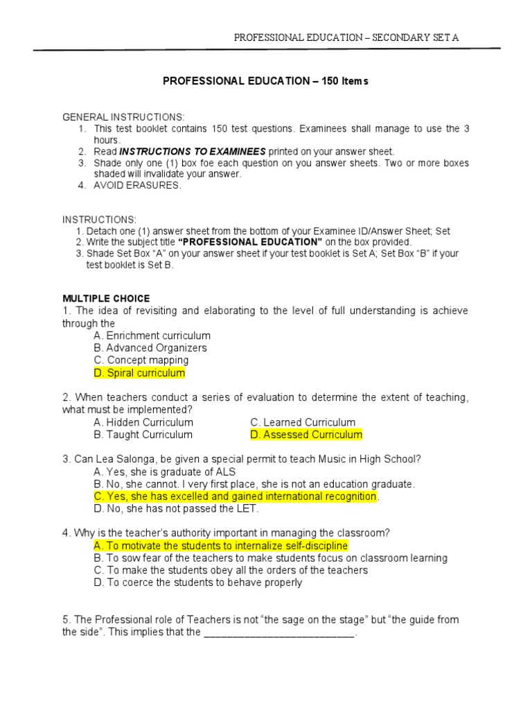 PROFED | PDF | Learning | Teachers