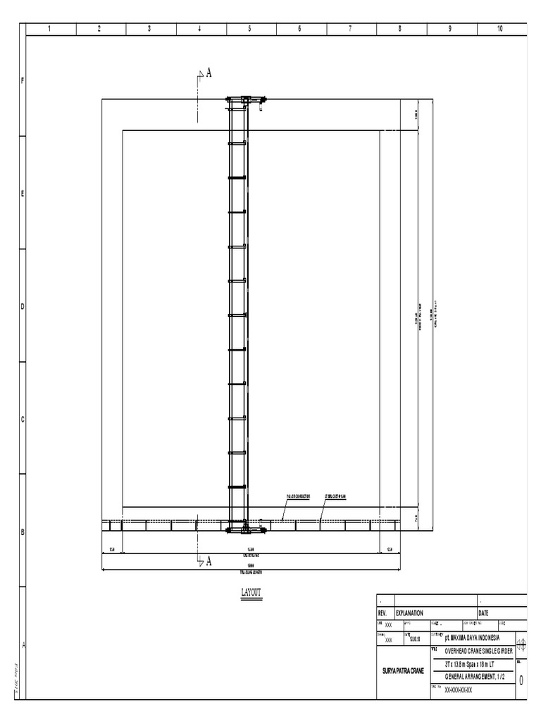 Layout: Explanation Rev. Date | PDF | Crane (Machine) | Transport ...