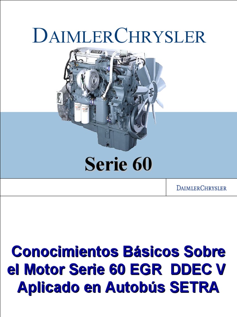 Motor Serie 60 Detroit | PDF | Inyección de combustible | Pistón