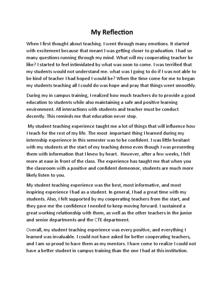 Insights from My Student Teaching Experience | PDF