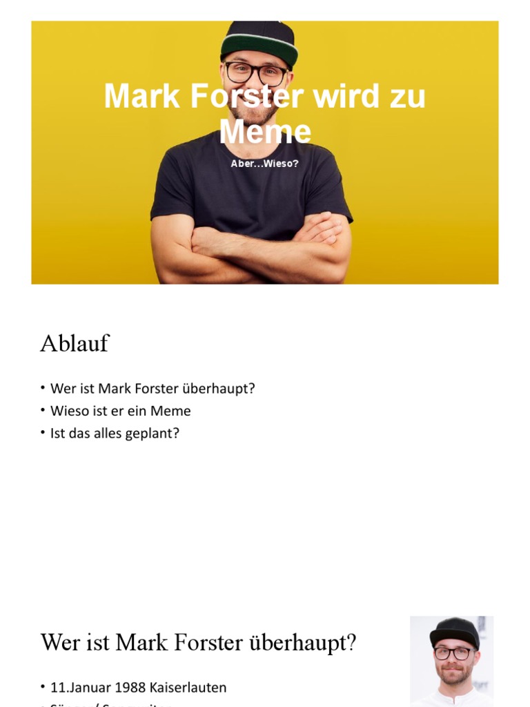 Mark Forster Wird Zu Meme | PDF