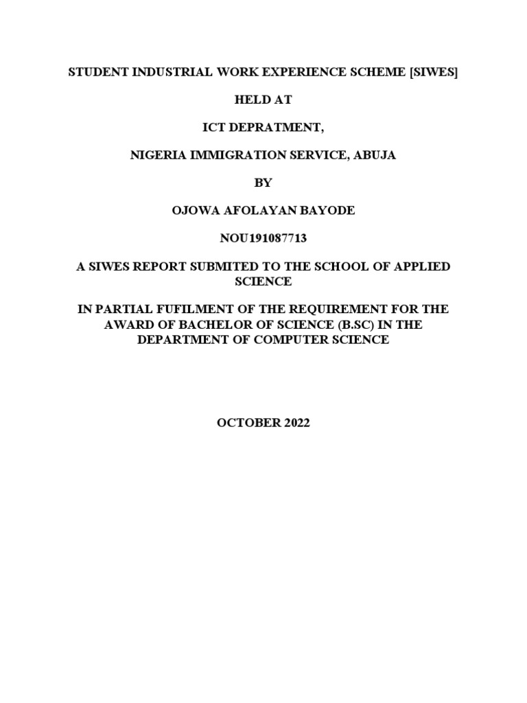 IT SIWES Report | PDF | Computer Keyboard | Menu (Computing)