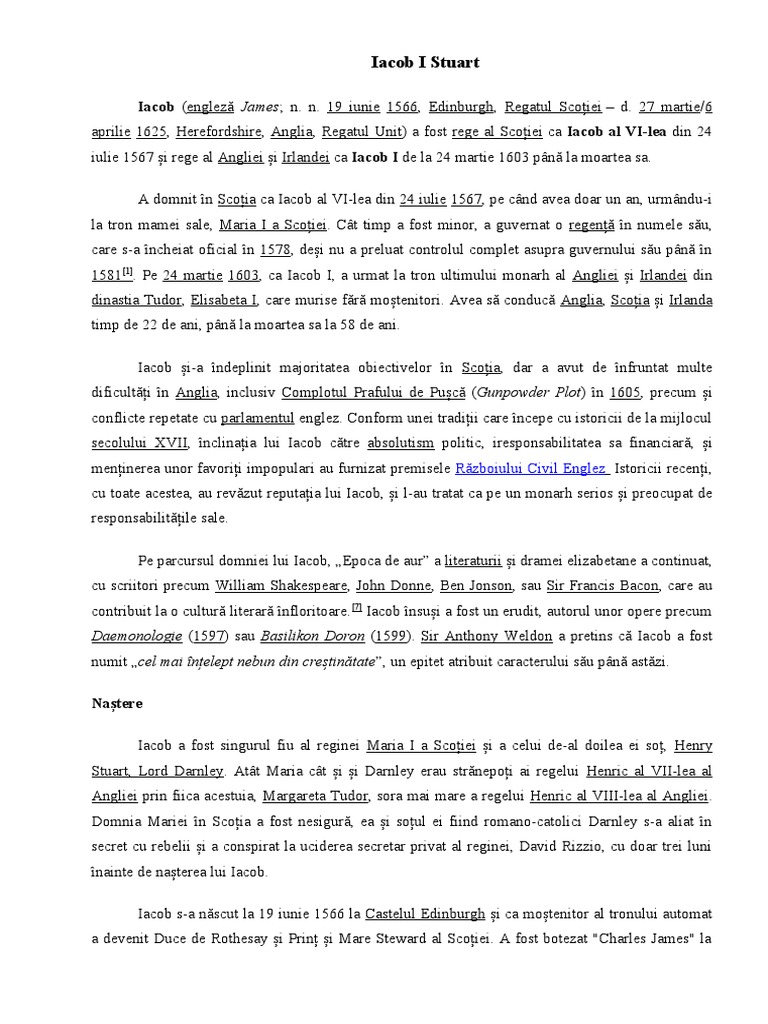 Iacob I Stuart | PDF