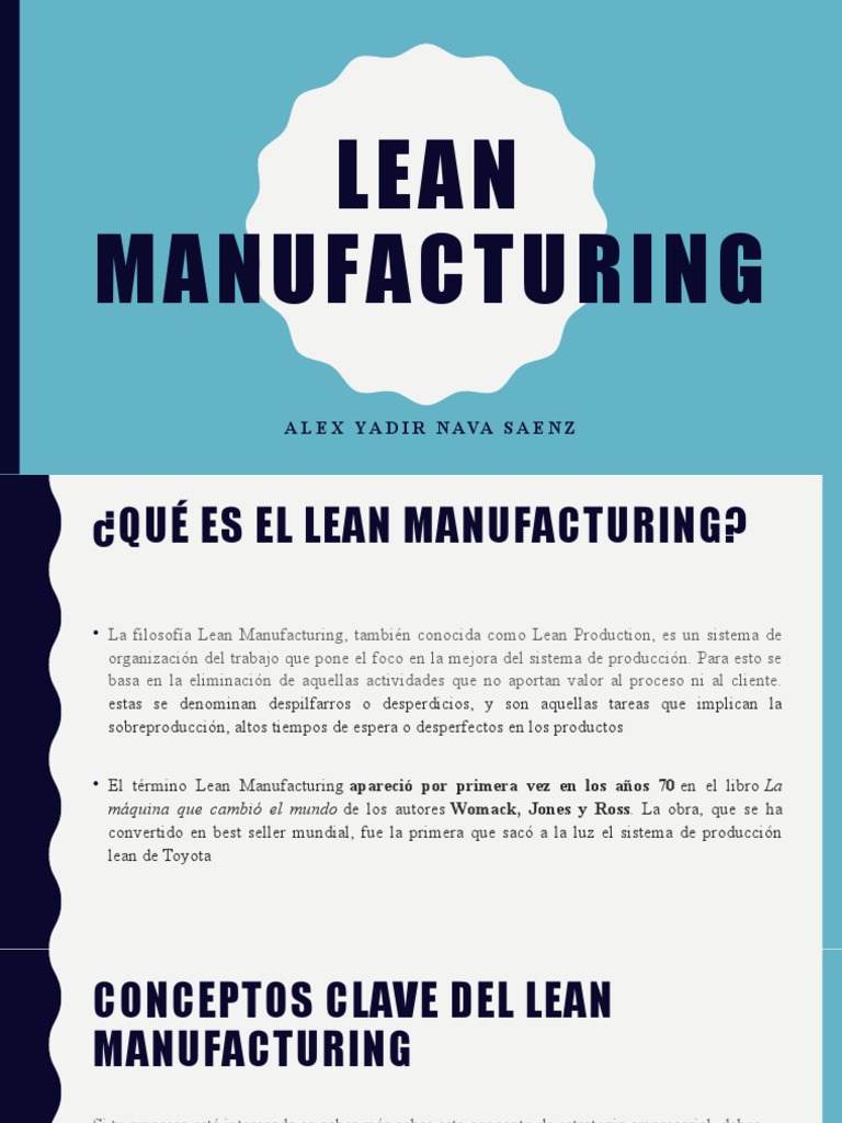 Filosofía de Lean Manufacturing | PDF | Lean Manufacturing | Economias
