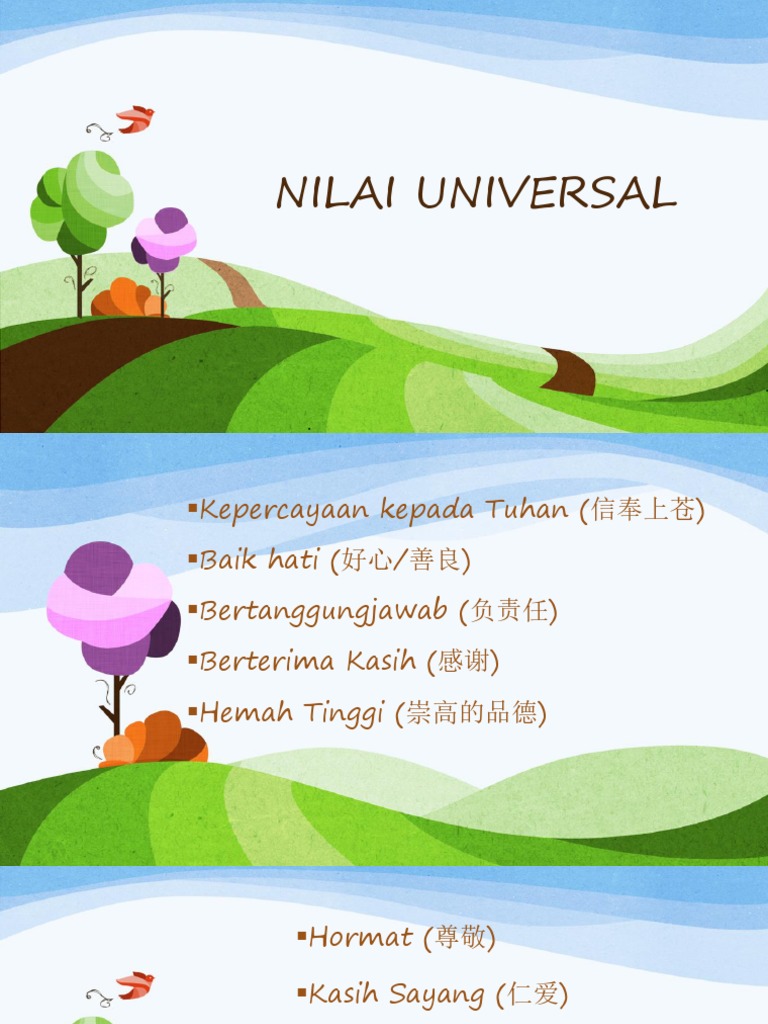 Nilai Universal | PDF
