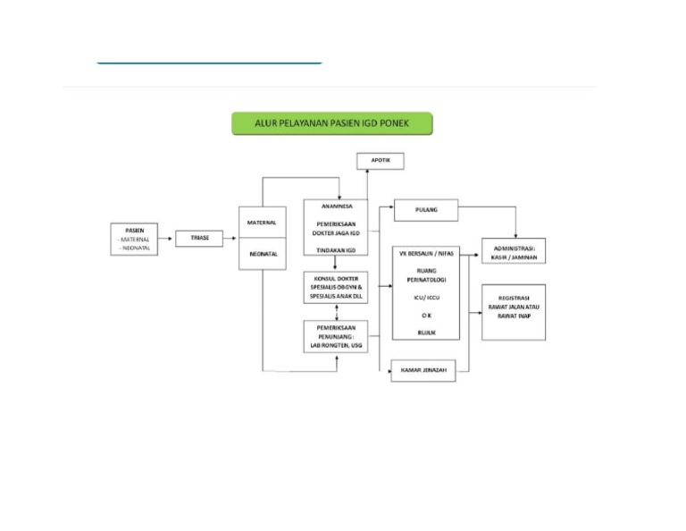 Alur Pelayanan Ponek 1 | PDF