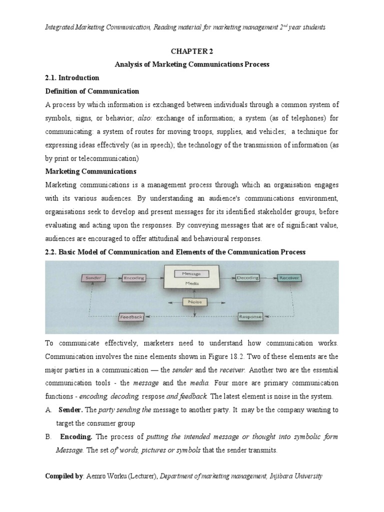 Chapter 2 Mine | PDF | Marketing Communications | Marketing