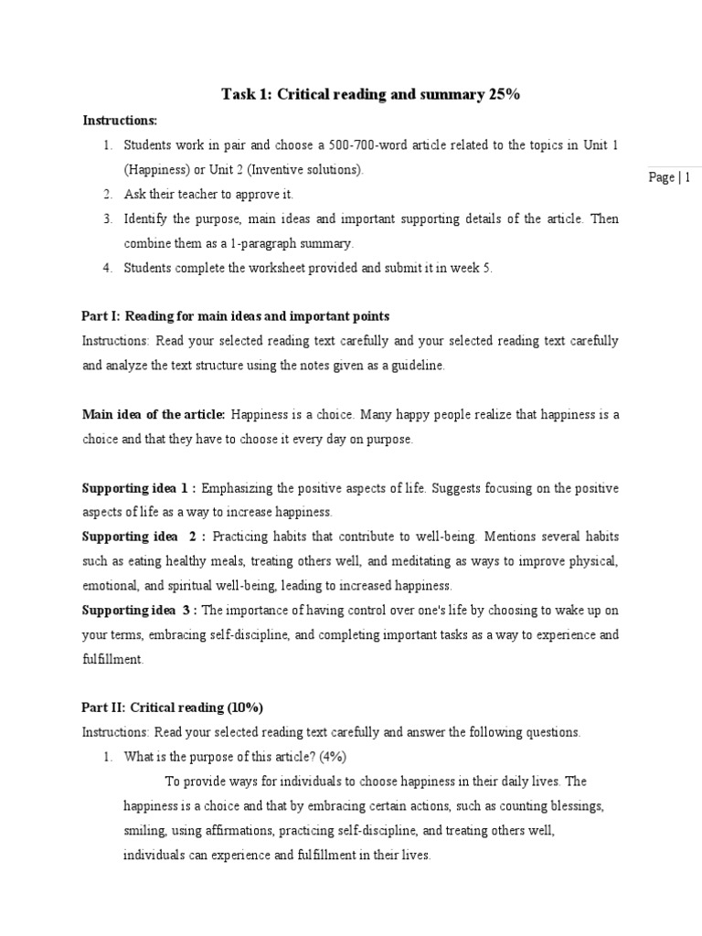 220 65 2 Task-1-Worksheet | Download Free PDF | Happiness | Disciplines