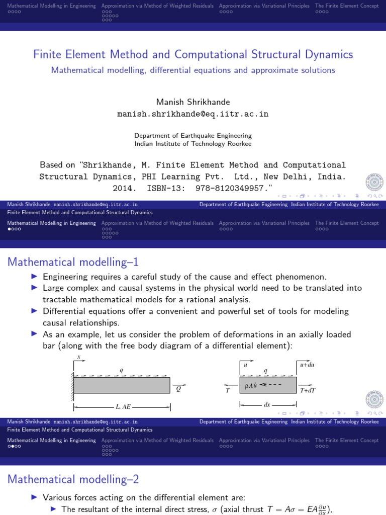 Fem 01 | PDF | Finite Element Method | Calculus Of Variations