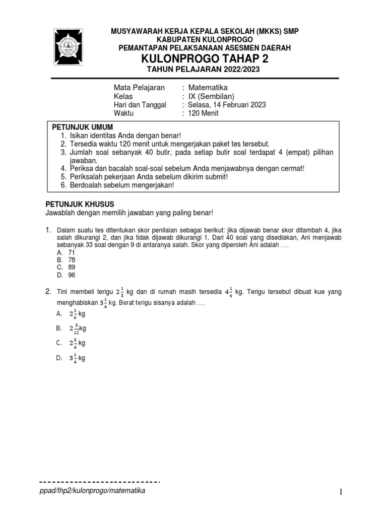 Aspd Matematika-KP2 | PDF