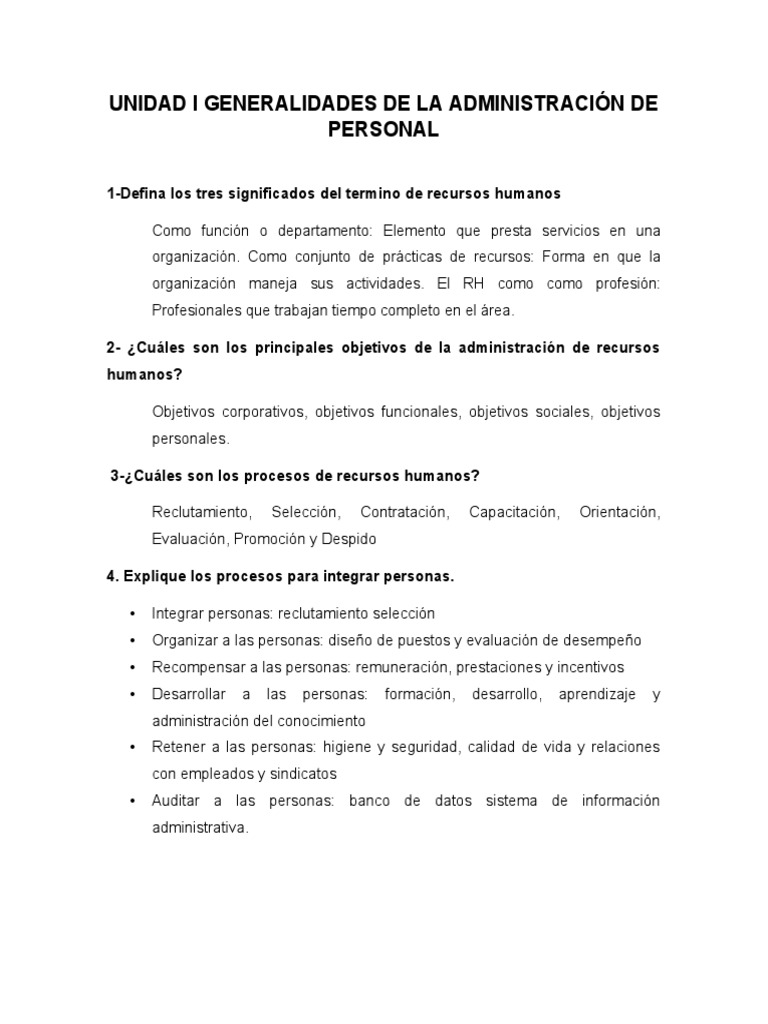 AUTOEVALUACIONES Administración Personal 1-2 | PDF | Gestión de ... AUTOEVALUACIONES Administración Personal 1-2 | PDF | Gestión de ...