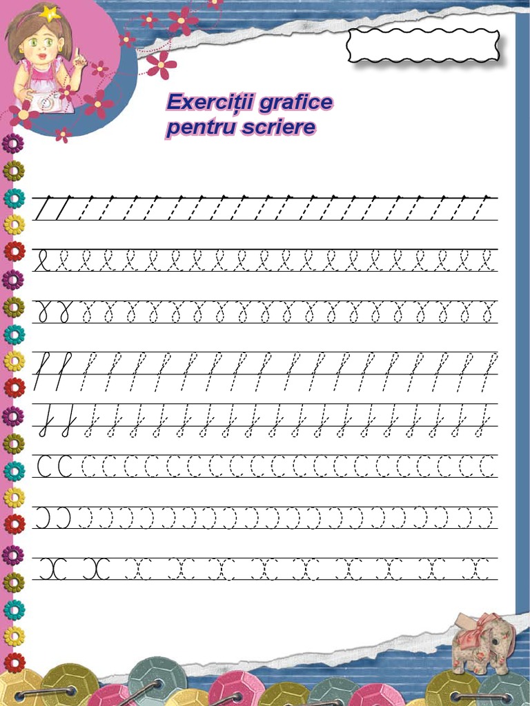 Exerciţii Grafice Pentru Scriere | PDF