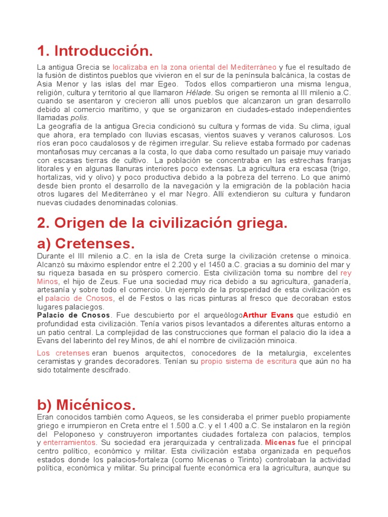 Historia de Grecia | PDF | Antigua Grecia | Esparta