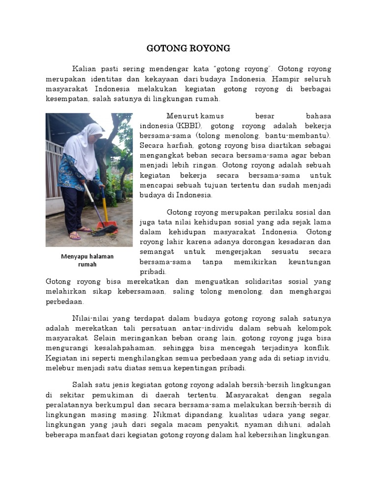 Gotong Royong | PDF
