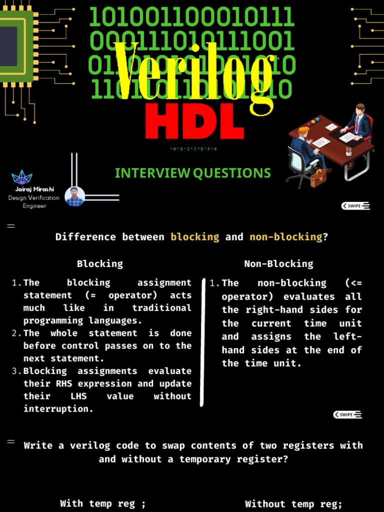 Verilog Interview Questions 1670709109 | PDF | Variable (Computer Science) | Computing