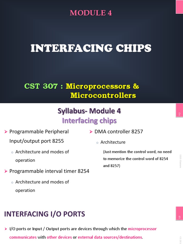 Module 4 | PDF | Microcontroller | Input/Output