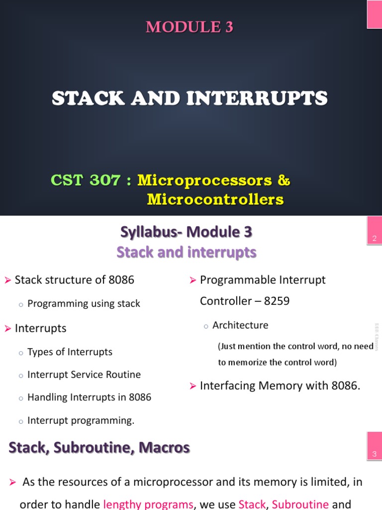 Module 3 | PDF | Microcontroller | Central Processing Unit