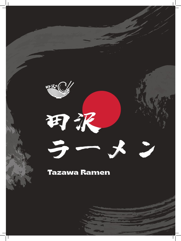 Menu Restoran Tazawa | PDF | Sushi | Ramen